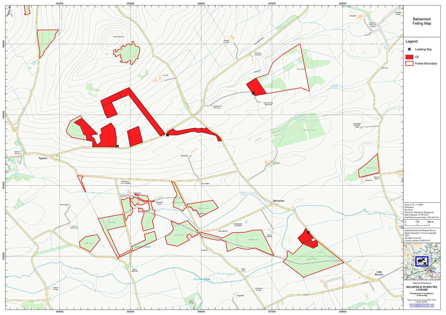 Lot 3 - 10,000t of clearfell and windblow clearance at